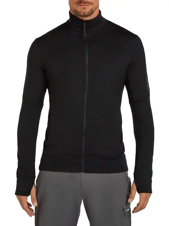 Icebreaker Merino 260 Quantum Zip Jacket - Black