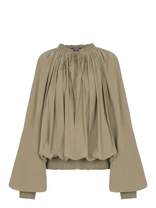 Balmain Cotton Blouse - Green