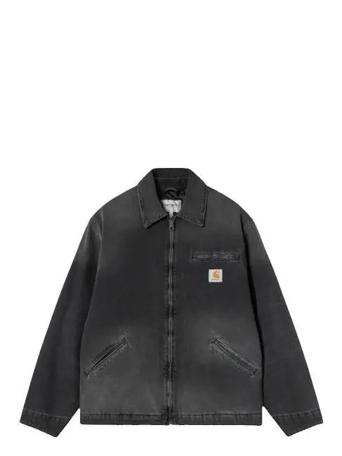 Carhartt Wip Og Detroit Denim Spring Jacket - Black (grind Wash)