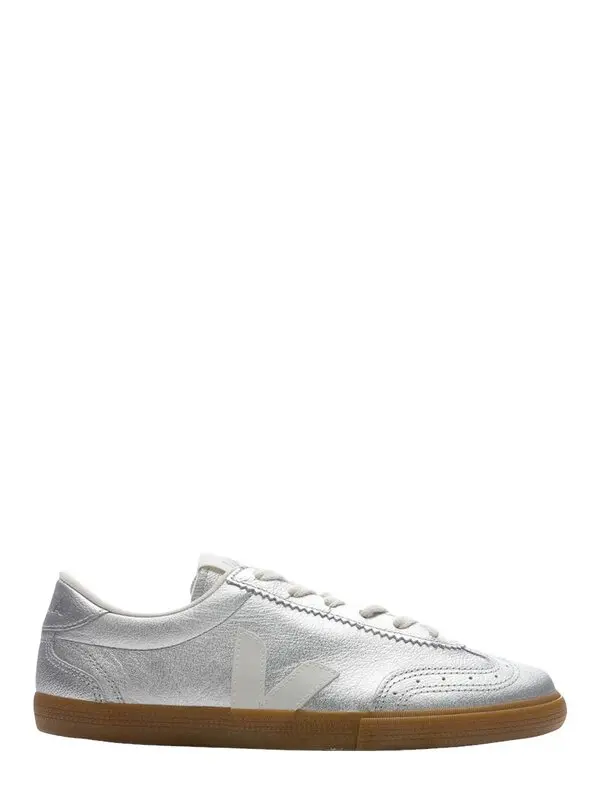 VEJA Volley Leather Sneakers - Silver/white/natural