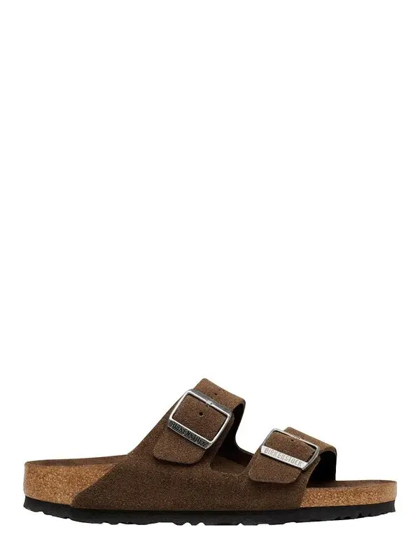 BIRKENSTOCK Arizona Soft Footbed Suede Leather Sandals - Carafe Tonal