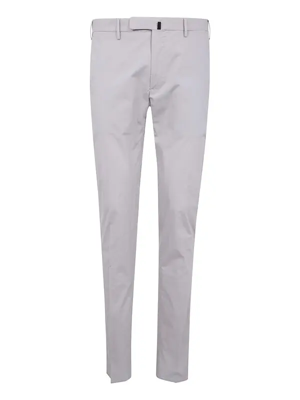 Incotex Tailored Cotton Blend Chino Trousers - Gray