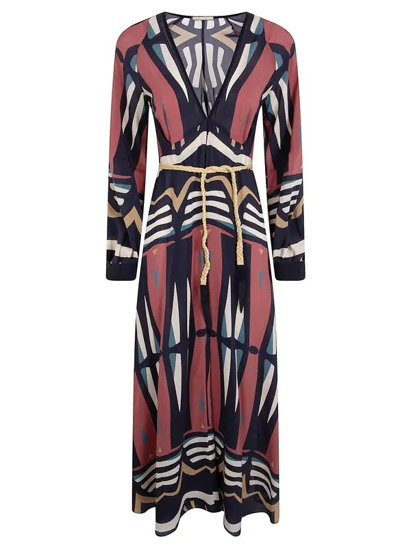 VOLANTIS Illumination Silk Maxi Dress - Multi