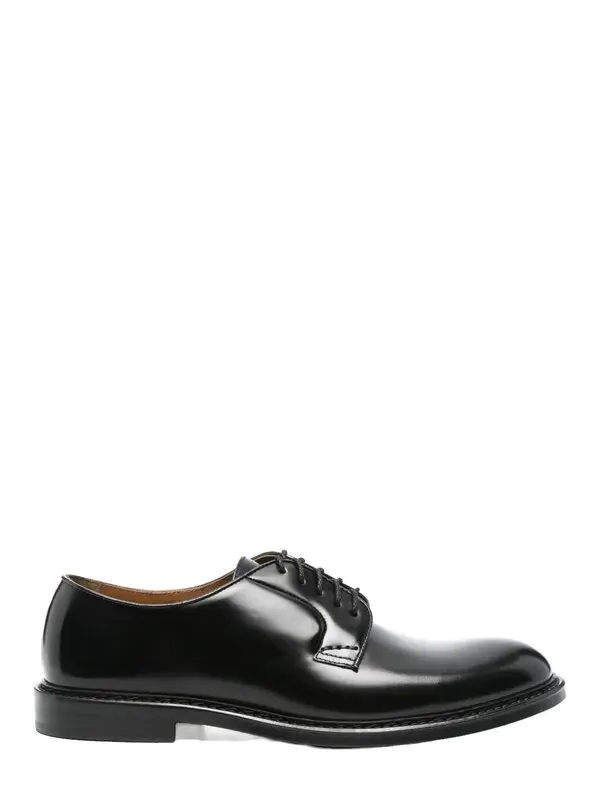DOUCAL'S Lace-up Leather Shoes - Black