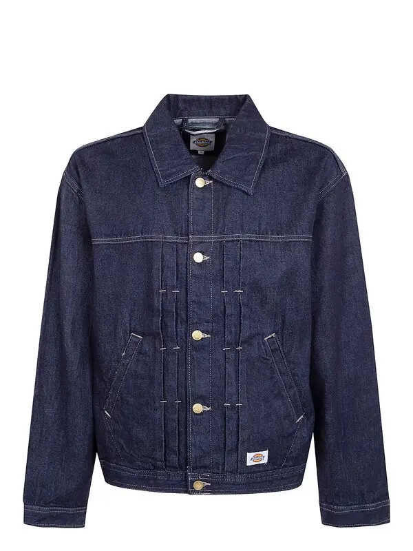 Dickies Pleated Selvedge Denim Jacket - Blue