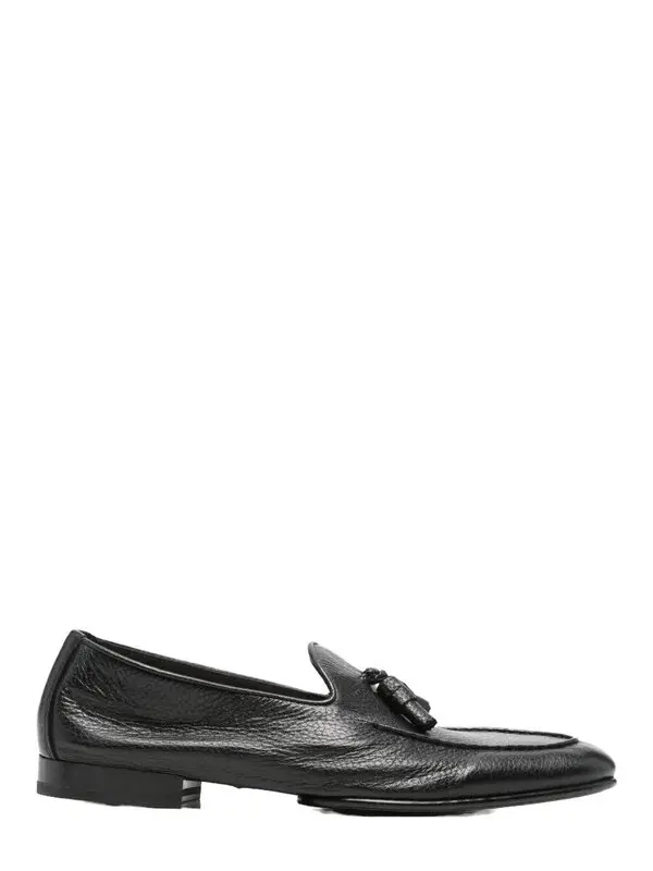 DOUCAL'S Tassel Moc Adler Loafer - Black