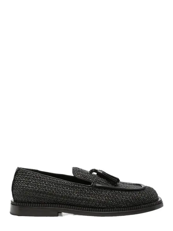 THE ANTIPODE Riky Raffia Slippers - Black