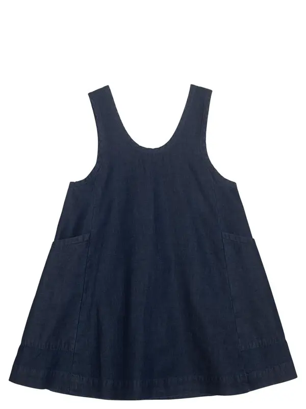 SERENDIPITY ORGANICS Pocket Dress - Blue