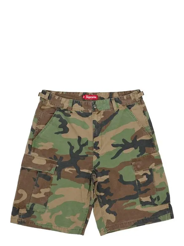 Supreme Cargo Short Ss26 - Woodland Camo