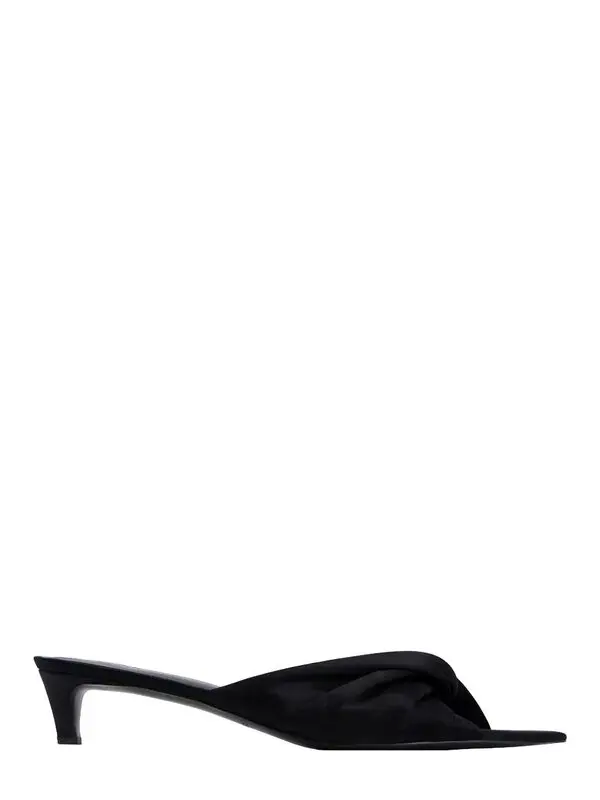12 STOREEZ Silk Sandals - Black