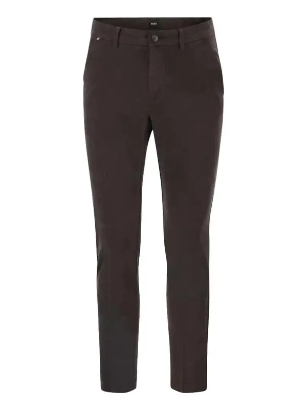BOSS Slim-fit Chino Trousers - Brown