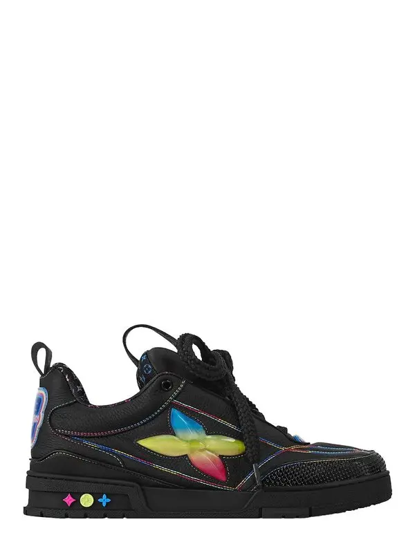LOUIS VUITTON Skate Sneaker With Gradient Monogram Flower - Black