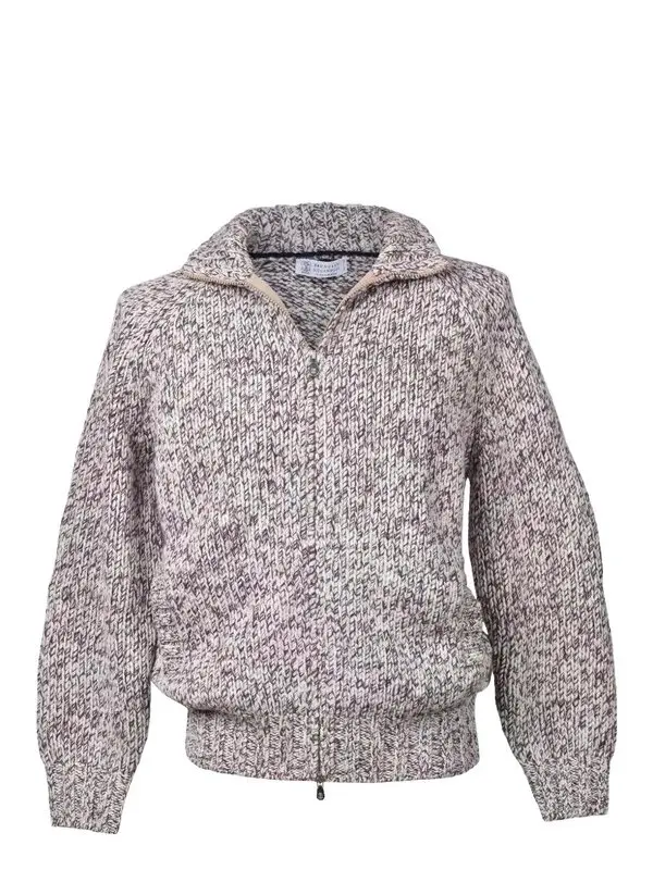 Brunello Cucinelli Chunky-knit Zip-up Sweater - Neutrals