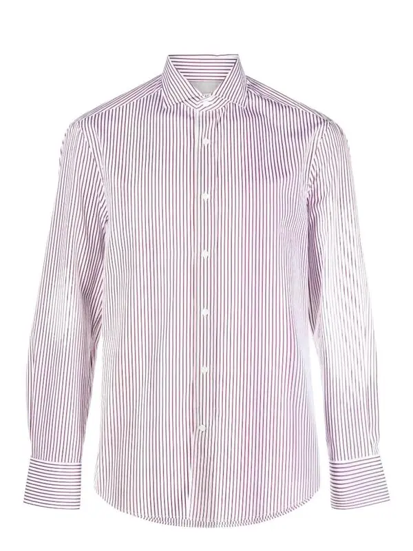 Brunello Cucinelli Striped Button-down Shirt - White