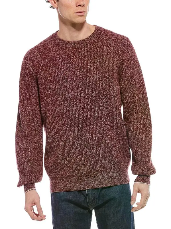 Brunello Cucinelli Marled Raglan-sleeve Sweater - Red