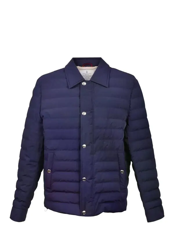 Brunello Cucinelli Quilted Down Puffer Jacket - Blue