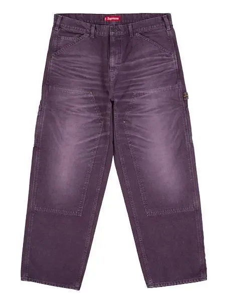 Supreme Worn Double Knee Painter Pant - Purple