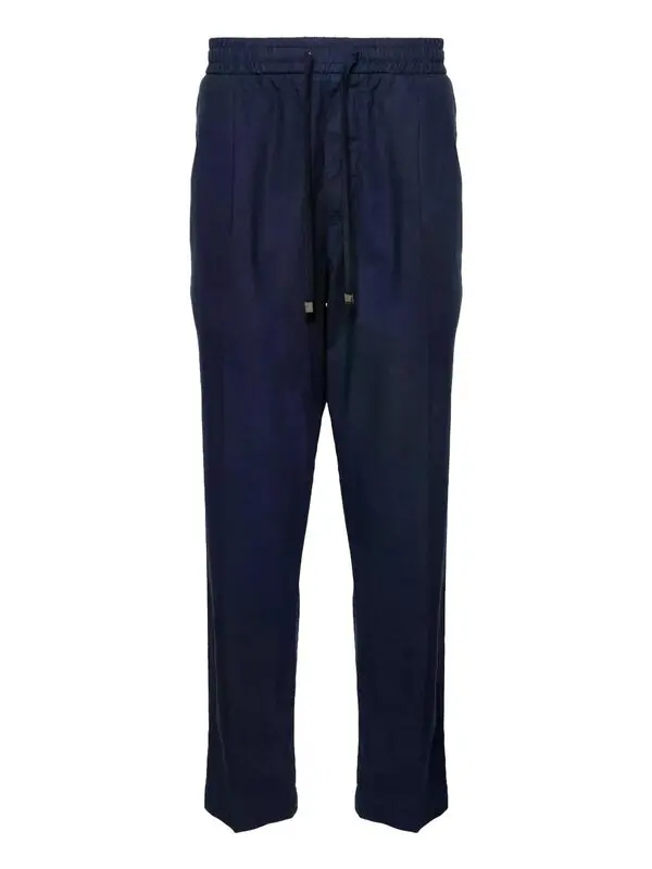Jacob Cohen Daniel Linen-blend Trousers - Blue