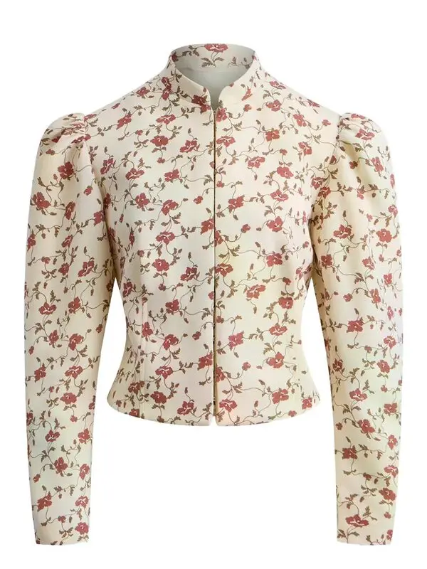 12 STOREEZ Nastenka Floral-print Jacket - Neutrals