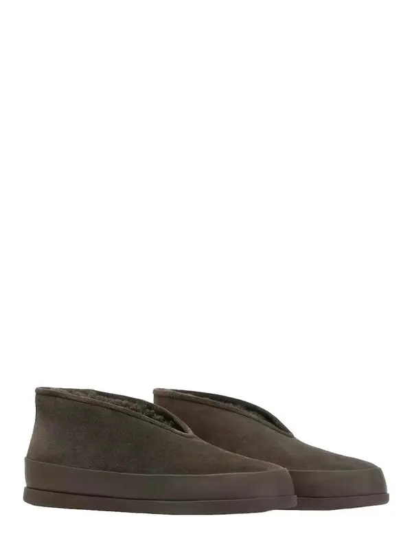 12 STOREEZ Shearling-lined Loafers - Brown