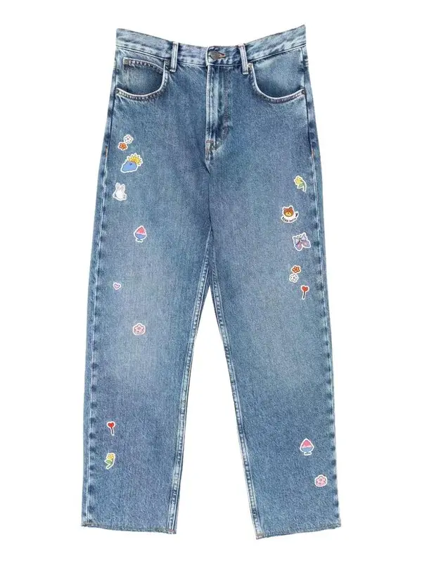 Mira Mikati Sticker-patch Jeans - Blue