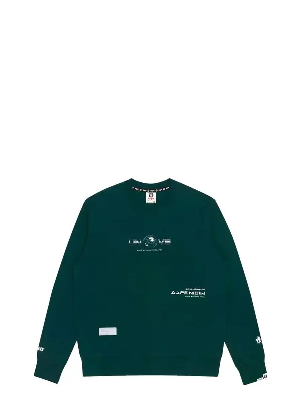 AAPE BY *A BATHING APE Graphic-print Sweatshirt - Green