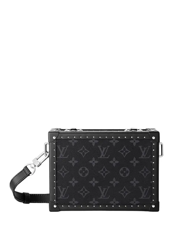 LOUIS VUITTON Clutch Box Monogram Eclipse Canvas - Black