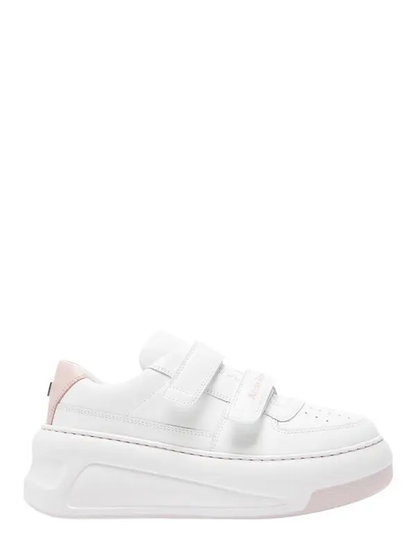 Acne Studios Platform Sneakers With Velcro Straps - White