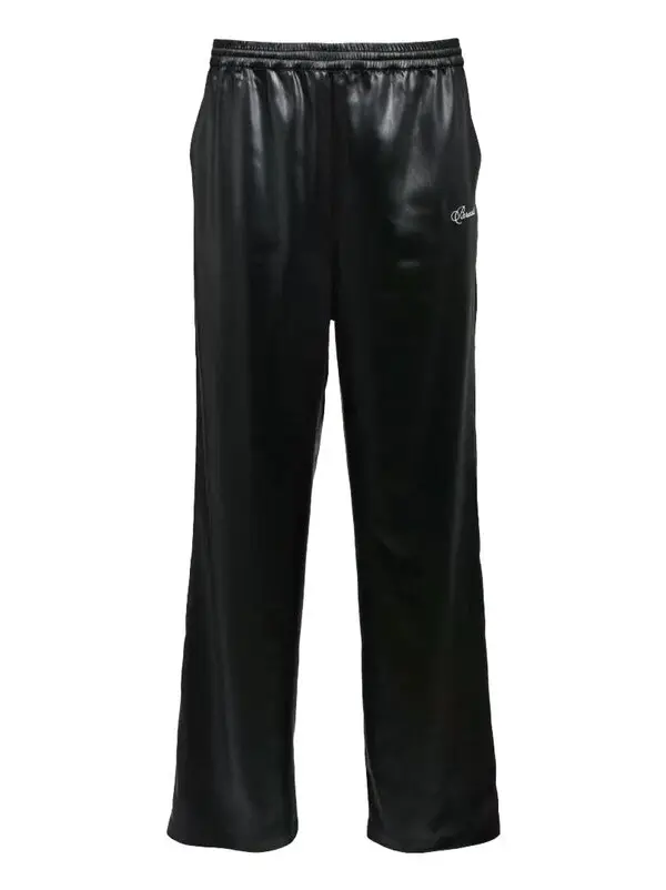BREATH Script Logo Track Pants - Black