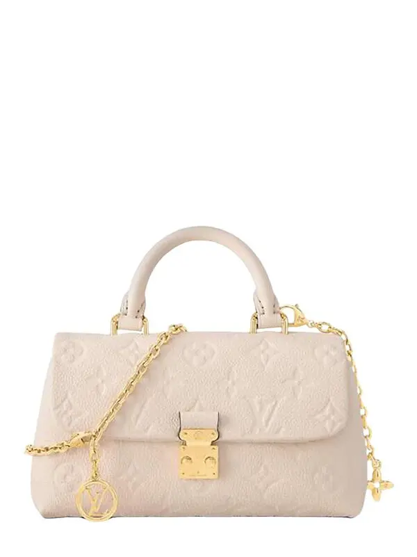 LOUIS VUITTON Nano Madeleine Monogram Embossed Cowhide Leather - Cream