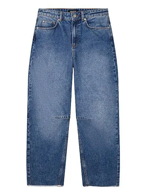 Whistles Raw-hem Barrel Jeans - Blue