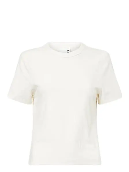 On Zendaya X All-day Ribbed Jersey T-shirt - Ivory