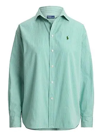 Polo Ralph Lauren Relaxed-fit Striped Cotton Shirt - 2000b Green White