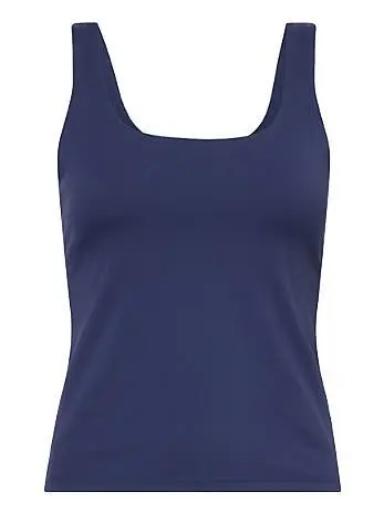 THE COUTURE CLUB Sculpt Scoop-neck Jersey Top - Darknavy