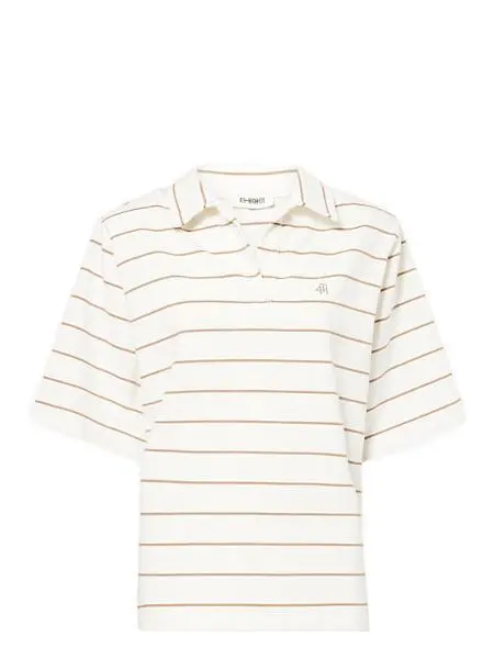 4TH & RECKLESS Striped Cotton Polo Top - Multi
