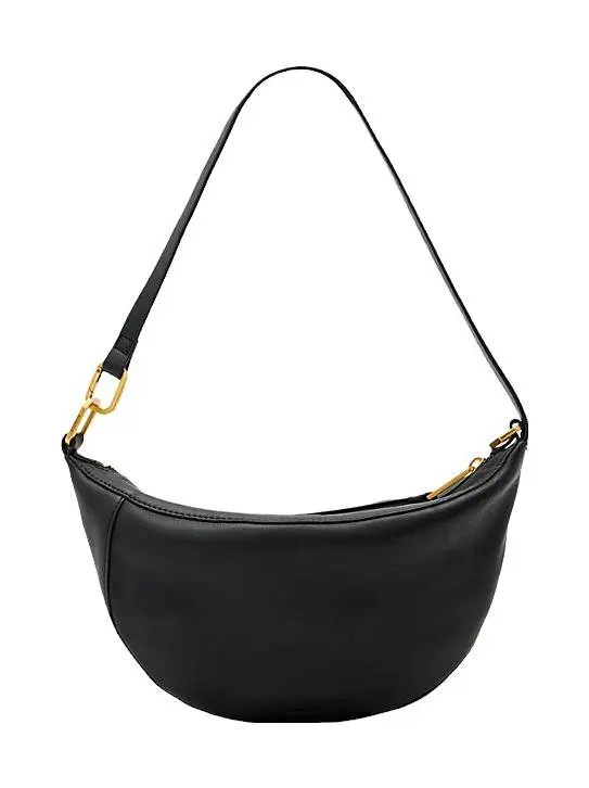 ALLSAINTS Luna Micro Leather Shoulder Bag - Black