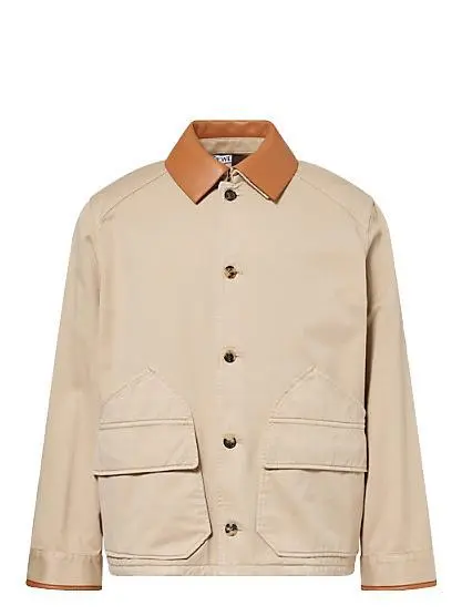 Loewe X Paula's Ibiza Collared Cotton Jacket - Sand