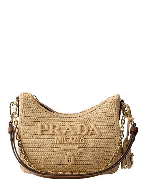 Prada Re-edition Mini Crochet Tote Bag - Neutral