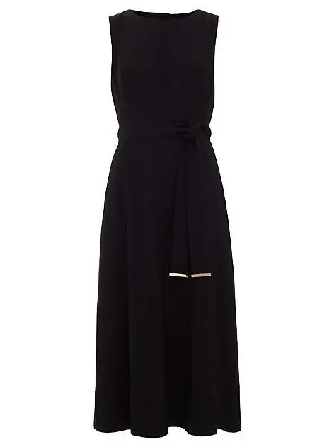 PHASE EIGHT Belted-waist Woven Midi Dress - White