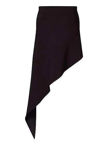 Alaïa Pointed Asymmetric Woven Mini Skirt - Aubergine