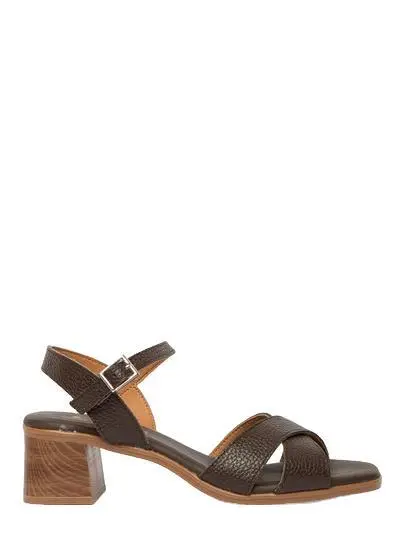 MENINA STEP Celia Leather Sandals - Natural