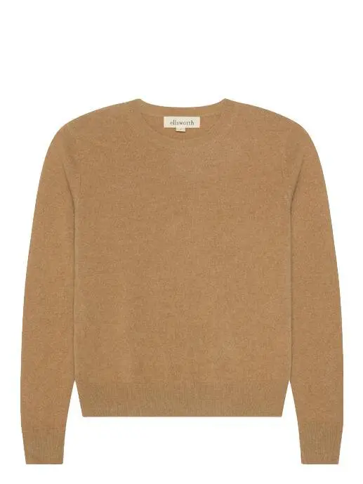 ELLSWORTH + IVEY Daphne Crewneck Sweater - Brown
