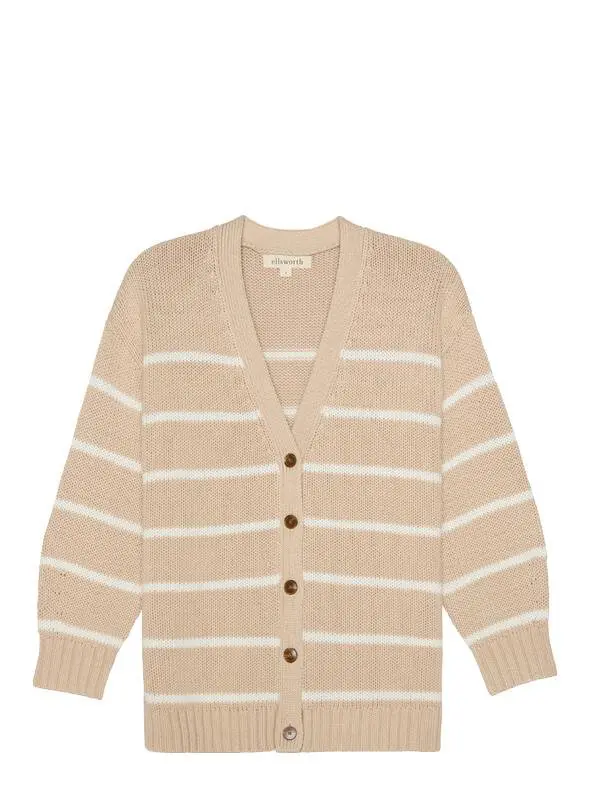 ELLSWORTH + IVEY Elizabeth Knit Cardigan - Neutral