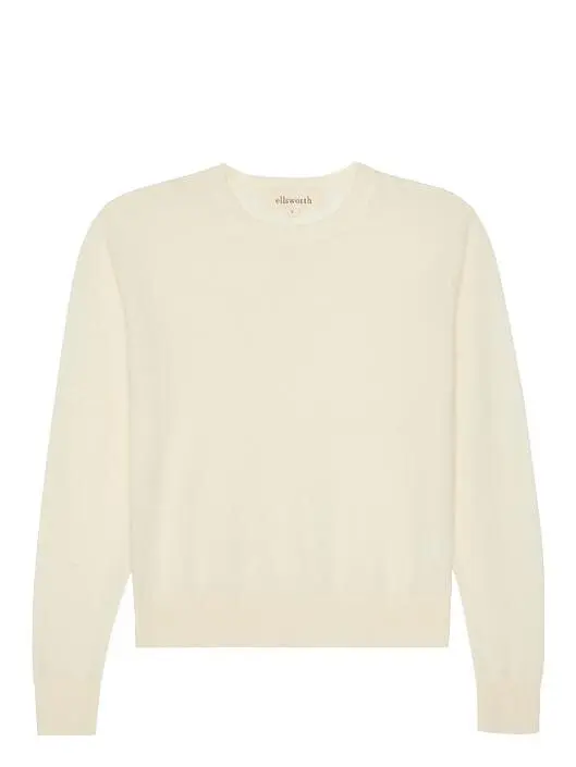 ELLSWORTH + IVEY Daphne Cashmere Crewneck - Neutral