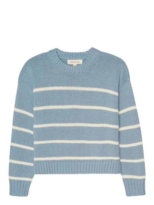 ELLSWORTH + IVEY Elena Crewneck - Denim