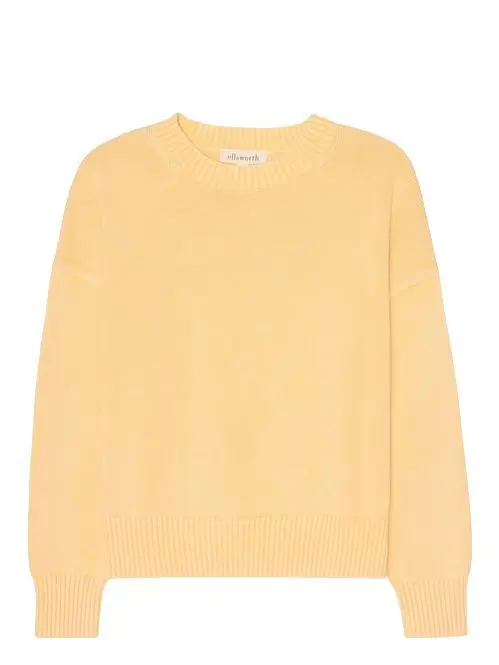 ELLSWORTH + IVEY Emery Crewneck Sweater - Yellow