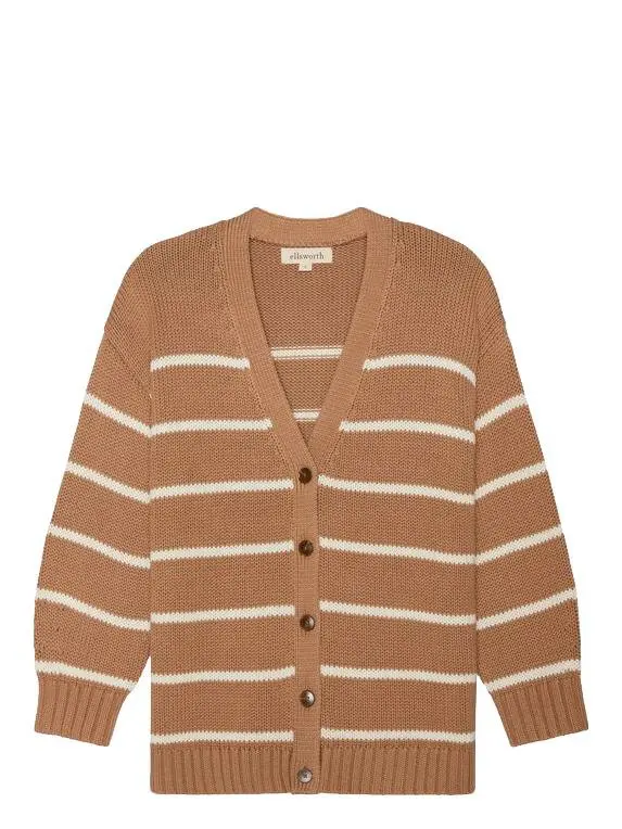 ELLSWORTH + IVEY Elizabeth Knit Cardigan - Stripe