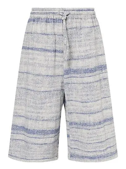 Loewe X Paula's Ibiza Drawstring Denim Shorts - Blue