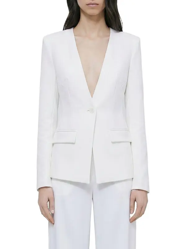 Patrizia Pepe Tailored Blazer - White