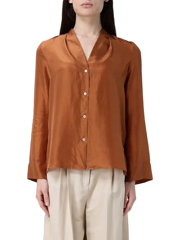 FORTE_FORTE Classic Shirt - Brown